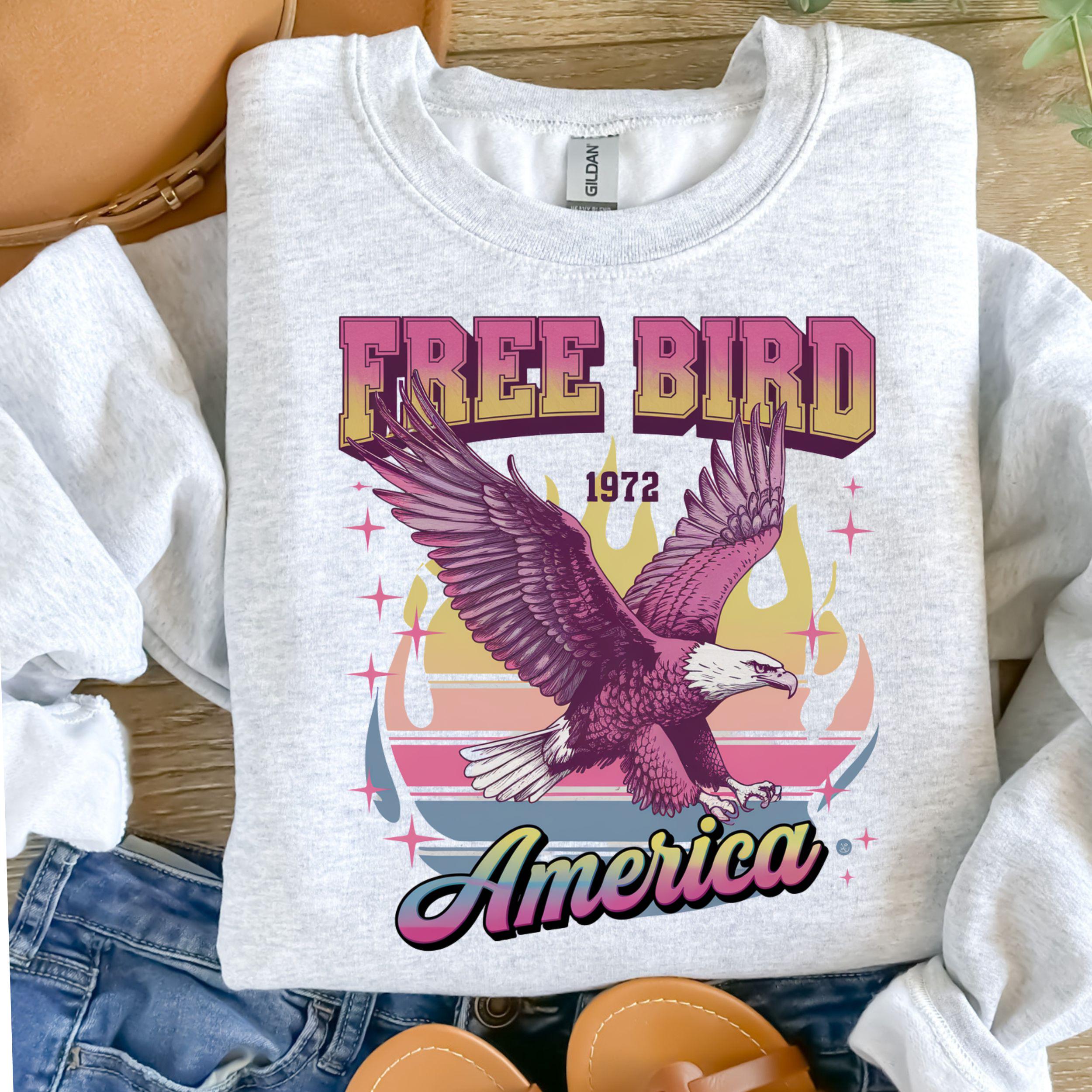 Freebird PNG, Rock and Roll Sublimation Download, Patriotic Sublimation ...