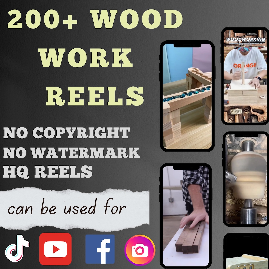 200+ Wood Work Faceless Reels for Men, Men Reels, Faceless Reels, Stock ...