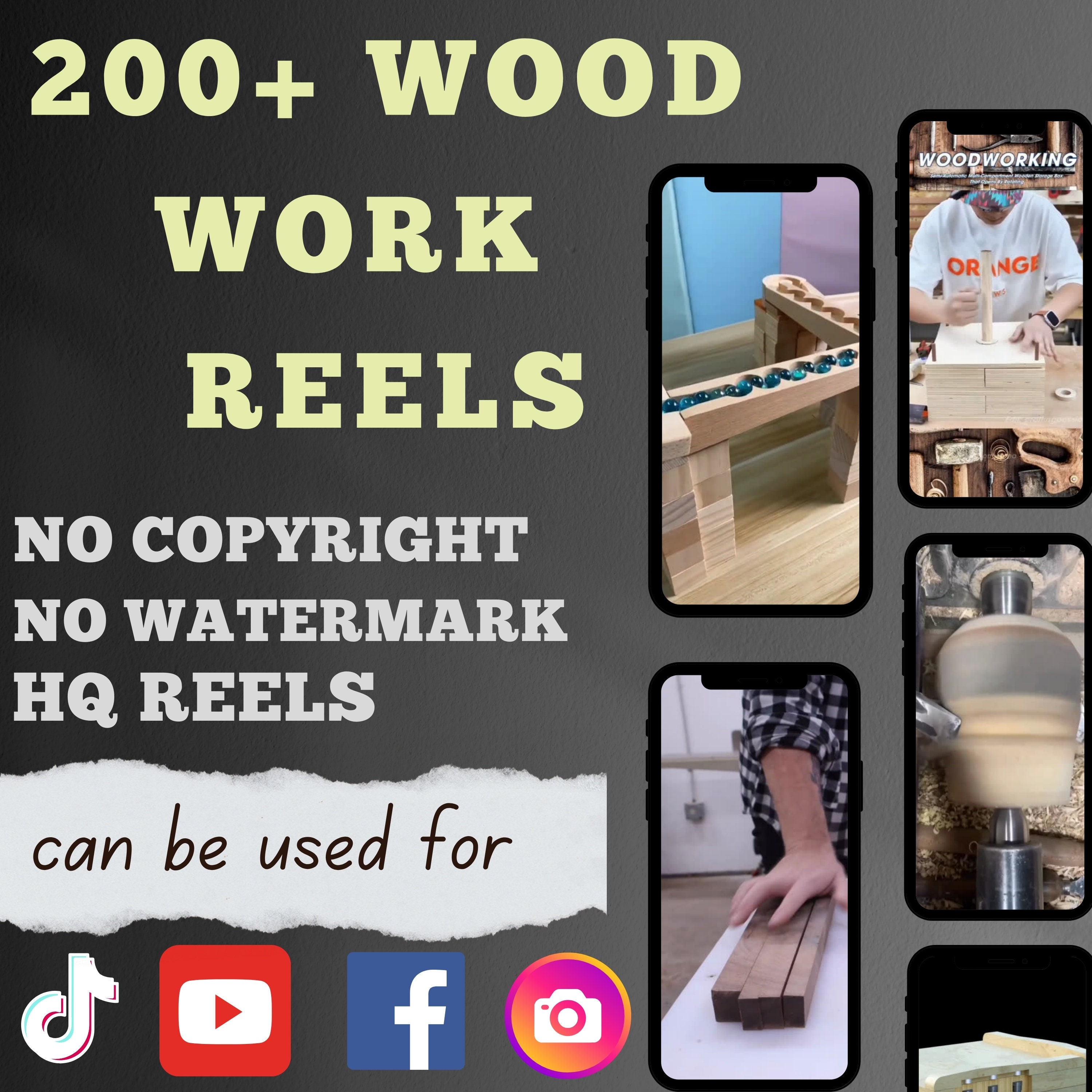200+ Wood Work Faceless Reels for Men, Men Reels, Faceless Reels, Stock ...