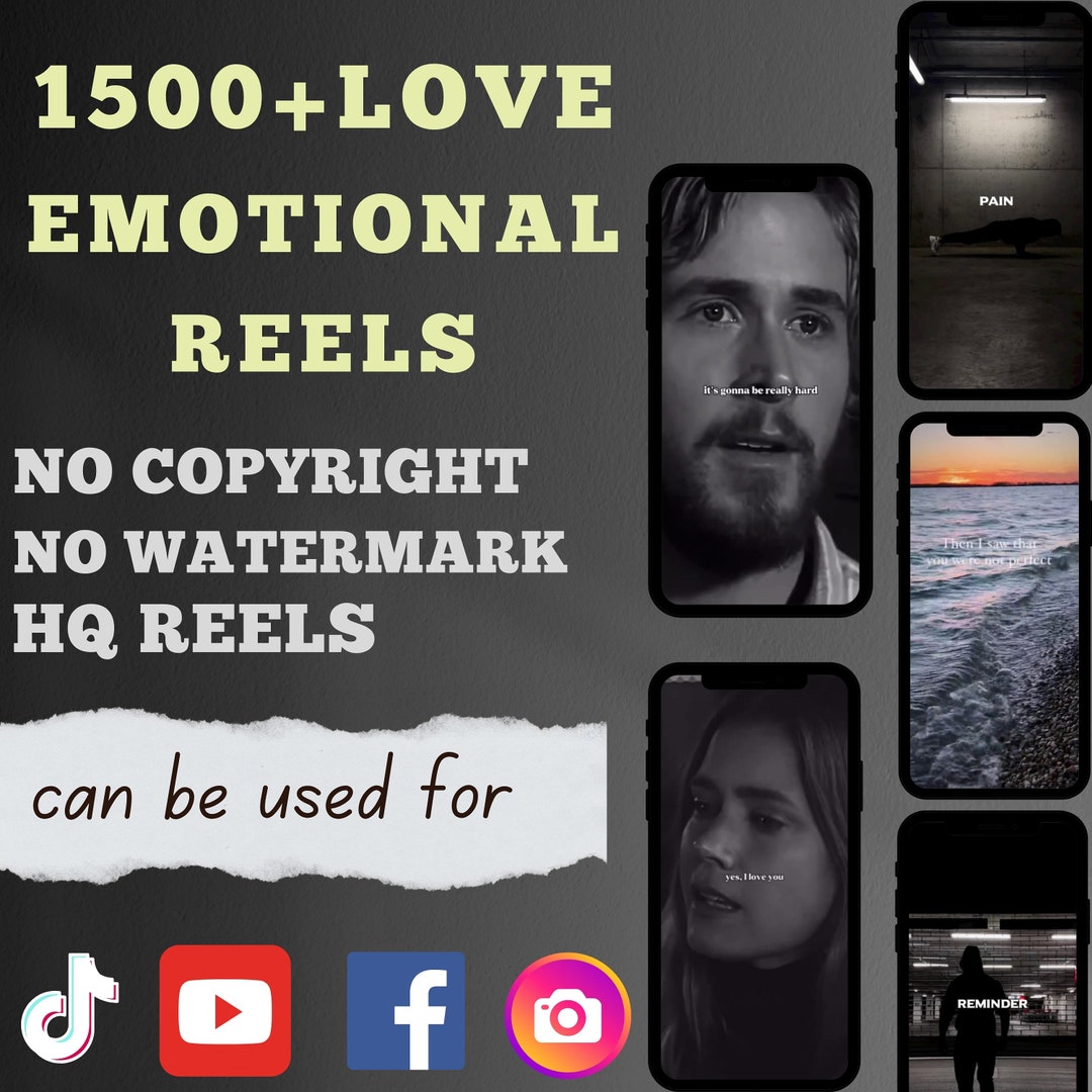 1500+ Emotional Motivational Reels Bundle, Faceless Reels, Instagram ...