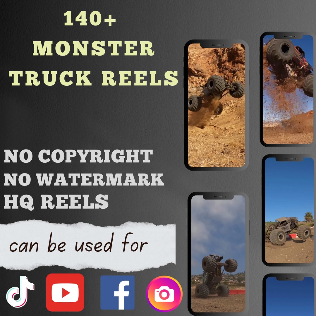 140+ Monster Truck Faceless Reels for Men, Men Reels, Faceless Reels ...