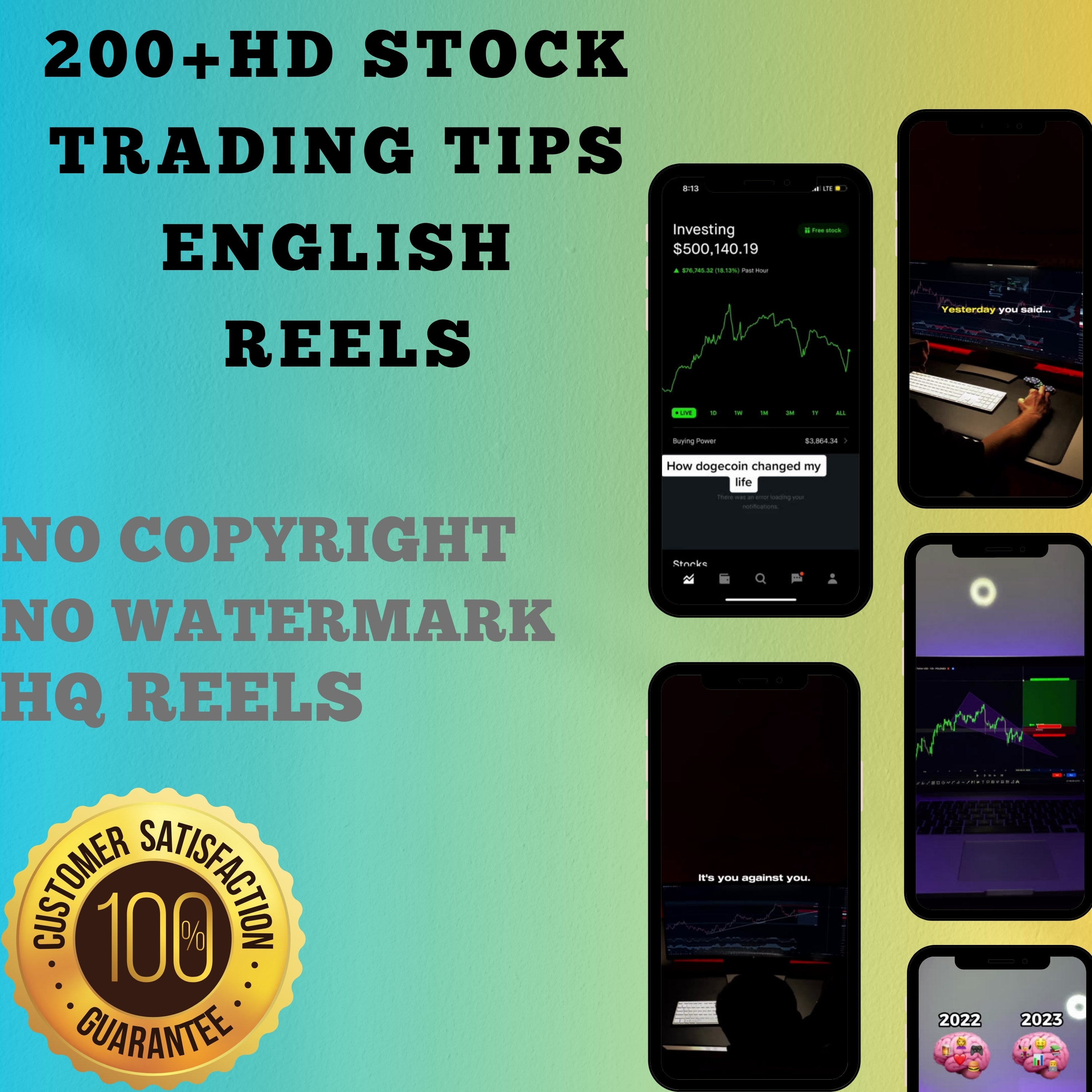 200+ Trading Stock Tips Reels Bundle, Business Reels, Stock Market Reels, Motivation Reels ...