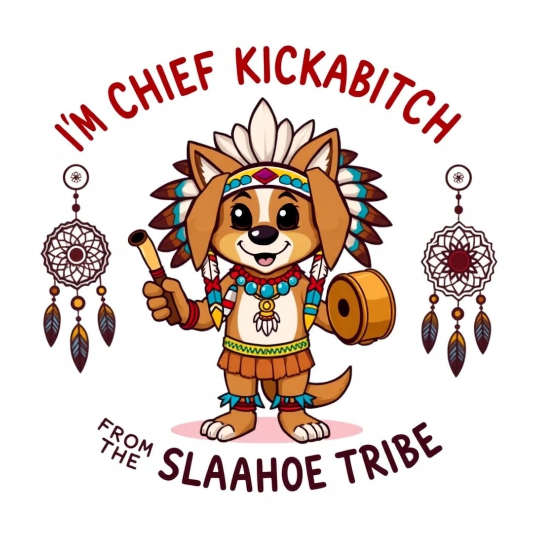 Chief Kickabitch SVG PNG, Slapahoe Tribe Svg, Native American Indian ...