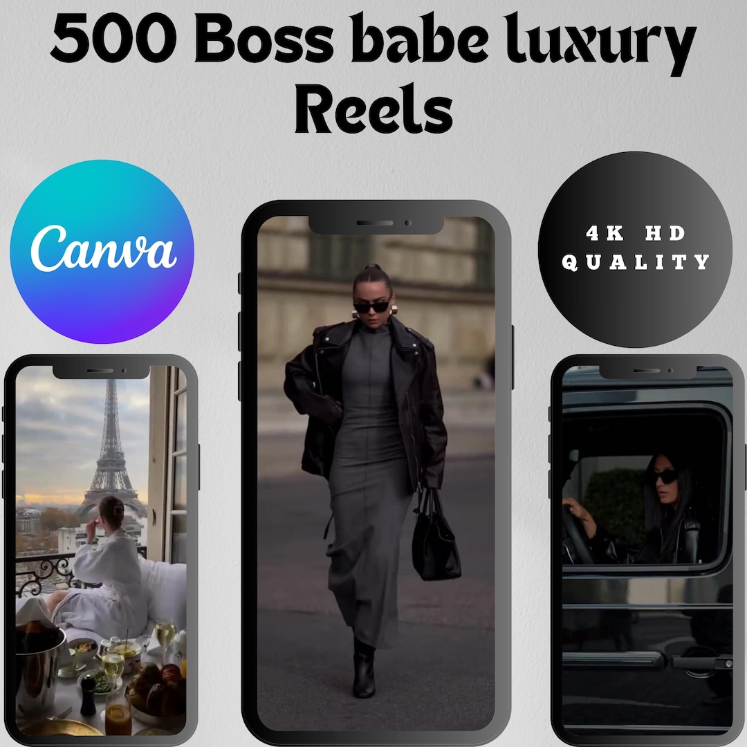 500+ Boss Babe Aesthetic Reels Bundle, Luxury Women Videos, Instagram ...
