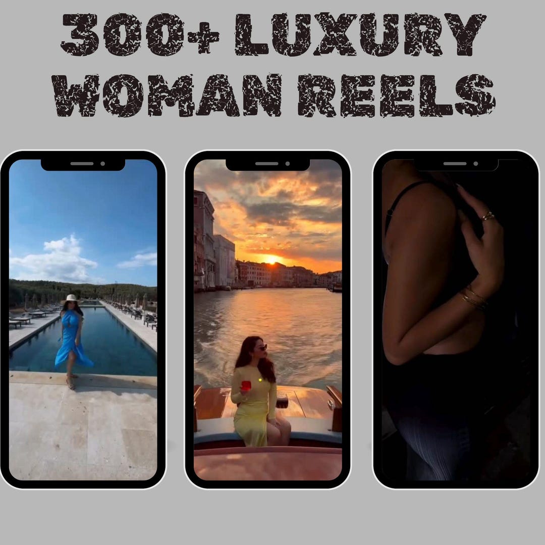 300+ Luxury Women Aesthetic Reels Bundle, Boss Babe Reels, Faceless ...