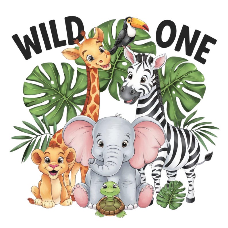Wild Ones Png, the Wild Ones Png, Wild One Png, Safari Animal Png, Baby ...