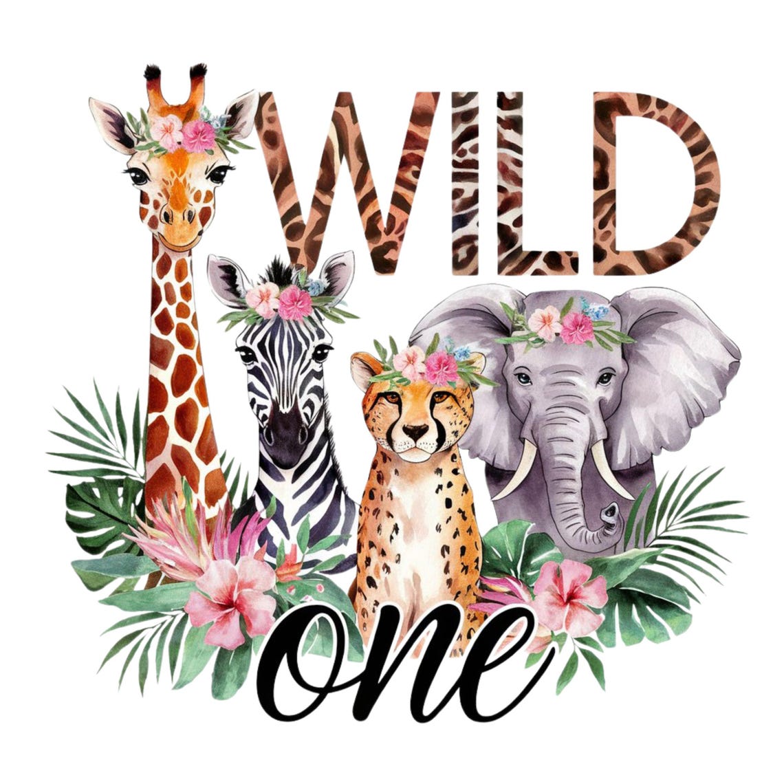 Wild Ones Png, the Wild Ones Png, Wild One Png, Safari Animal Png, Baby ...