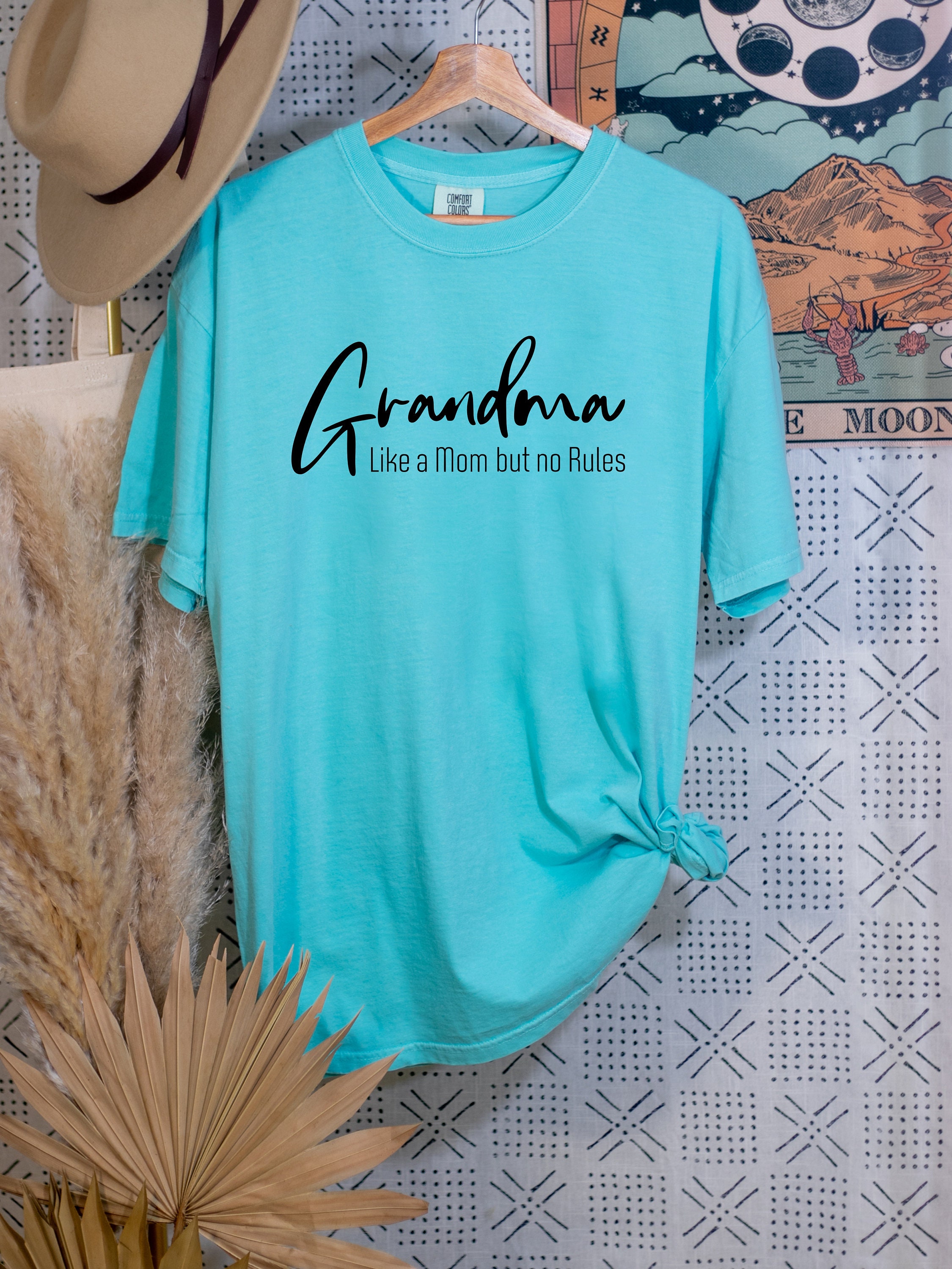 Grandma Like A Mom Tee, Sarcastic Grandma Shirt, Cool Grandma Shirt, Funny Nana Shirt Gift ...