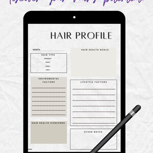 Hair Profile Template: Discover Your Hair's Potential | Custom Hair ...