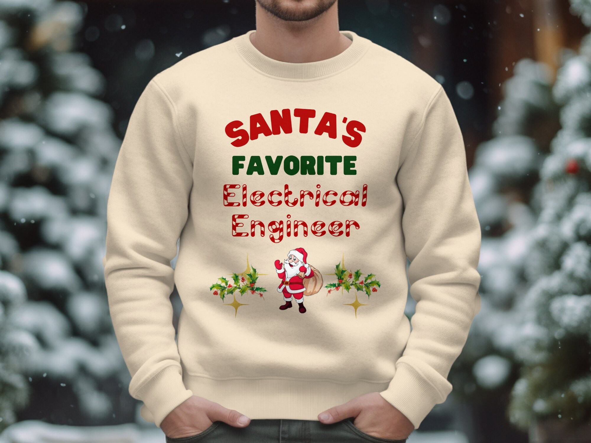 Santas Favorite Electrical Engineer T-shirt Engineering - Etsy UK