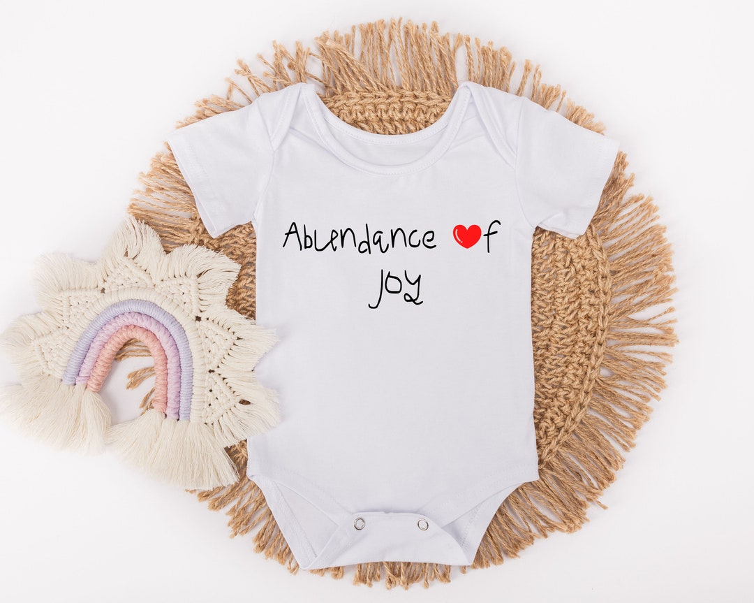 Organic Cotton Joyful Baby Onesie | Soft and Comfortable | Customizable ...