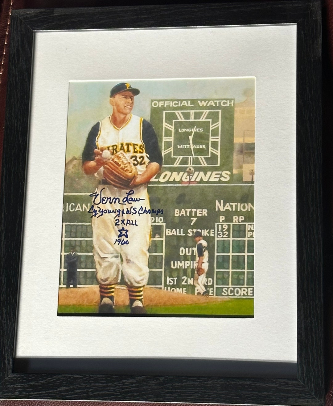 Vern Law - Pittsburgh Pirates - Signed 8.5x11 Print - Etsy