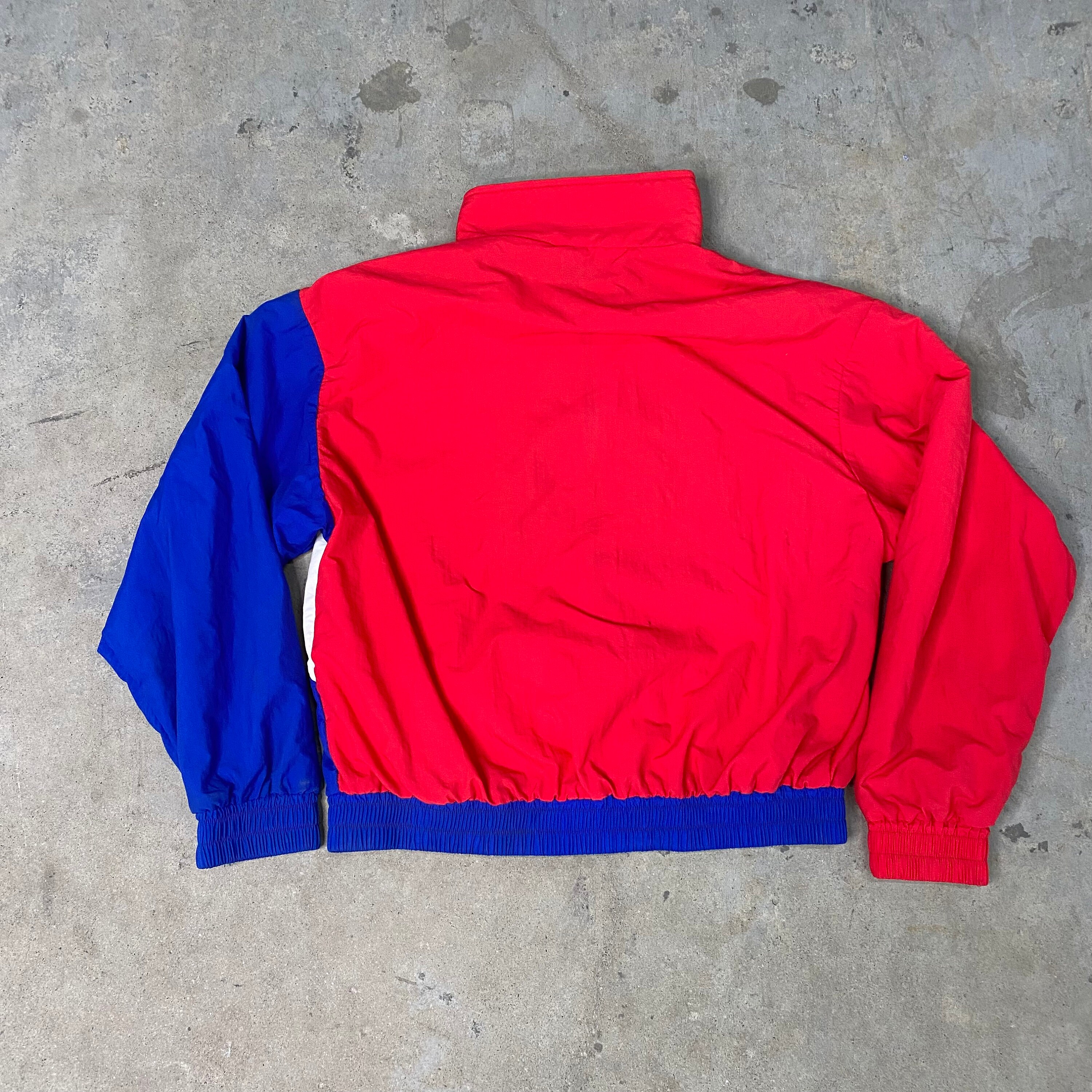 1990s Vintage Burnham Racing Jacket / Light Jacket / Color Block ...