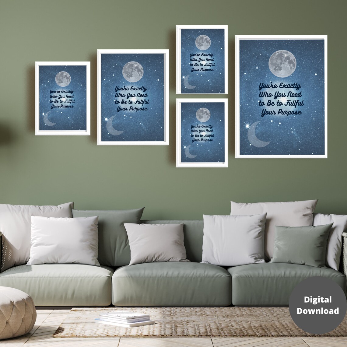 Self Love Positive Affirmation Printable Wall Art Printable Mindfulness ...