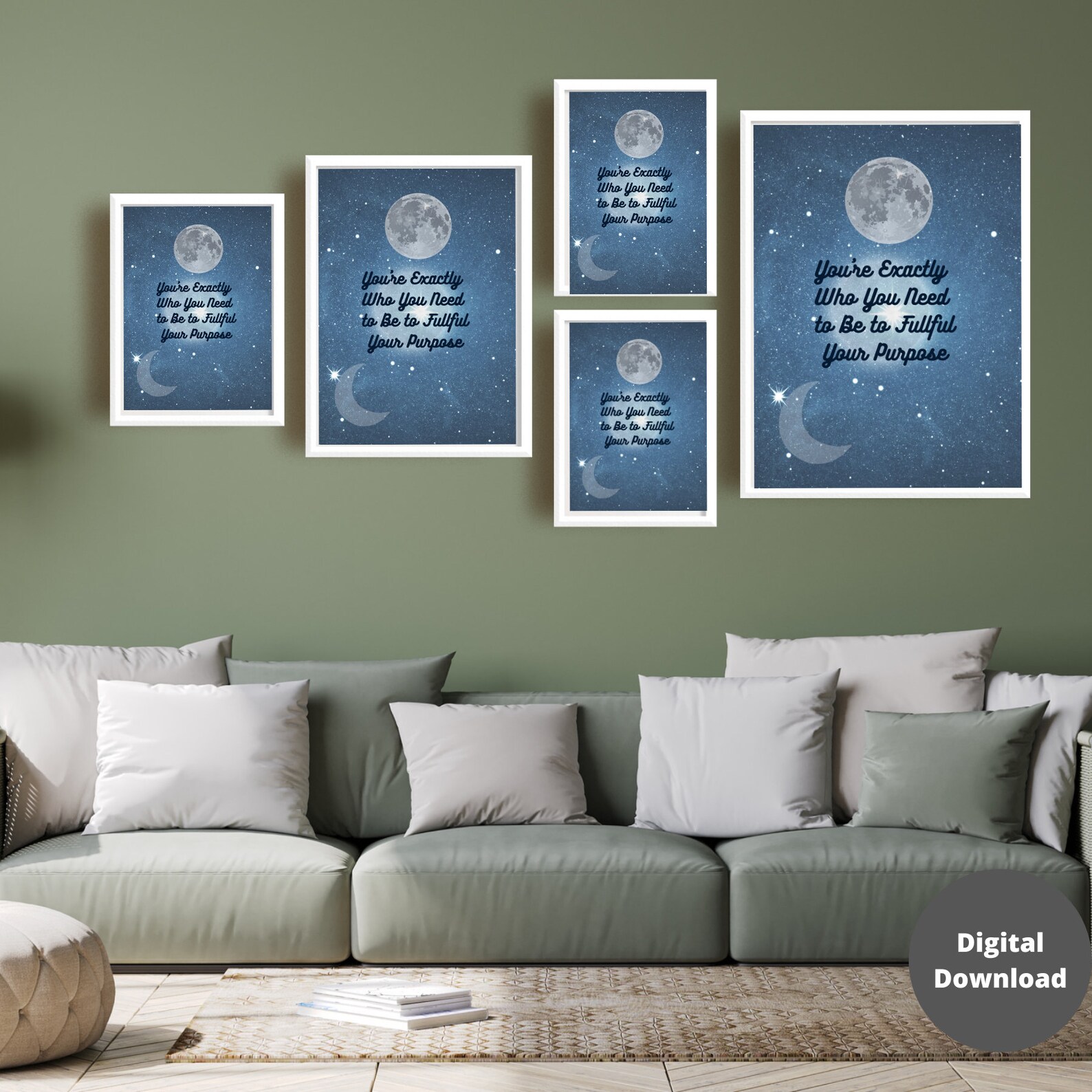 Self Love Positive Affirmation Printable Wall Art Printable Mindfulness ...