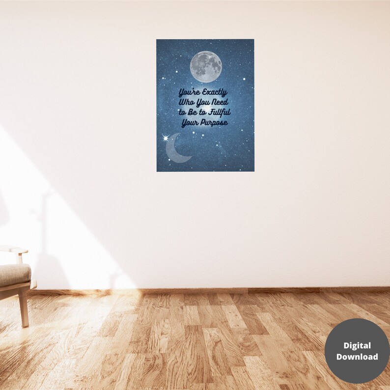 Self Love Positive Affirmation Printable Wall Art Printable Mindfulness ...