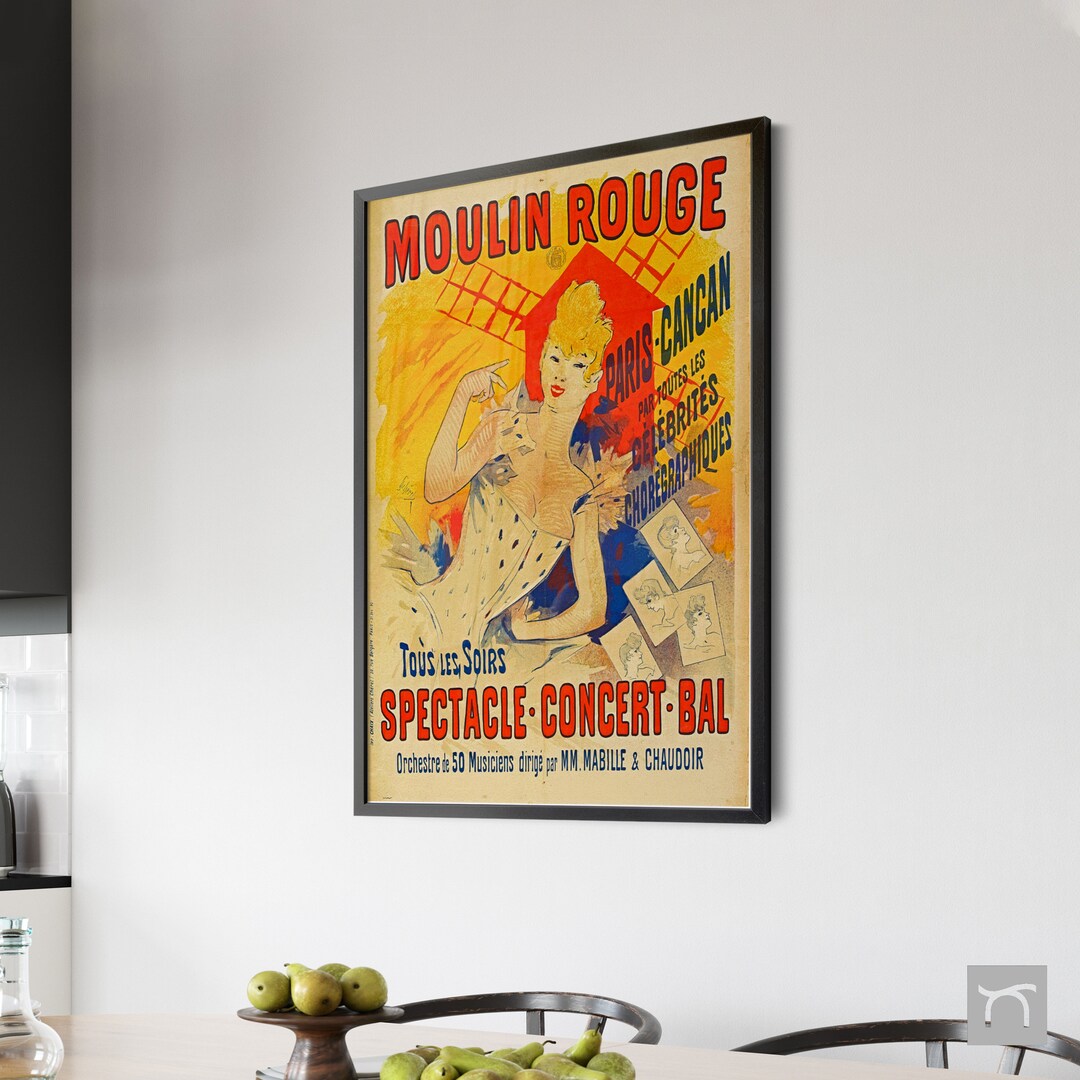 Moulin Rouge, Paris, Cancan, Moulin Rouge Poster, Poster Art / Vintage ...