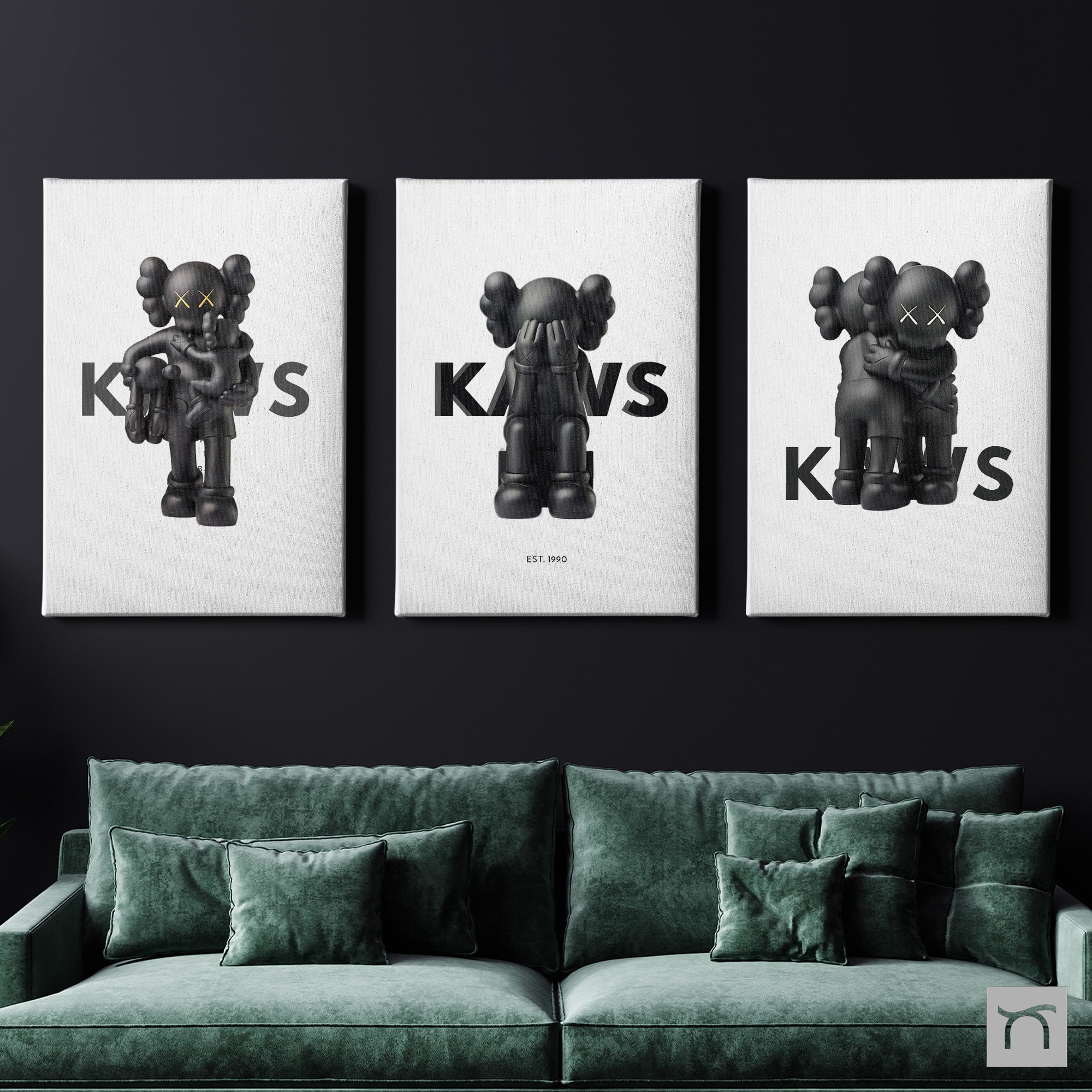 Hypebeast Toys Poster Set of 3, Hypebeast Figure, Wall Art Set of 3, Canvas Art Print, Wall Art ...