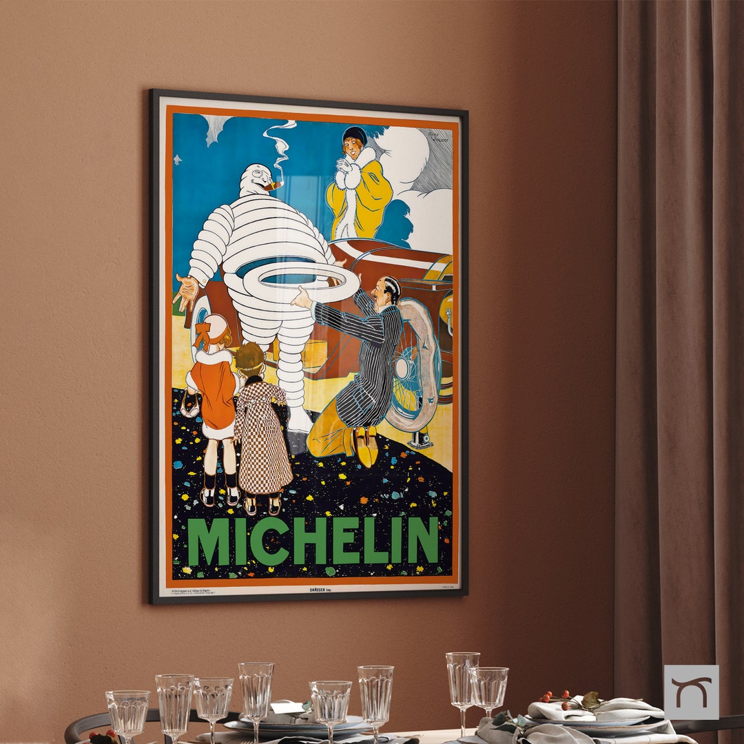 VINCENT Rene Michelin Man With Cigar C. 1920s, Vintage Michelin Tire ...