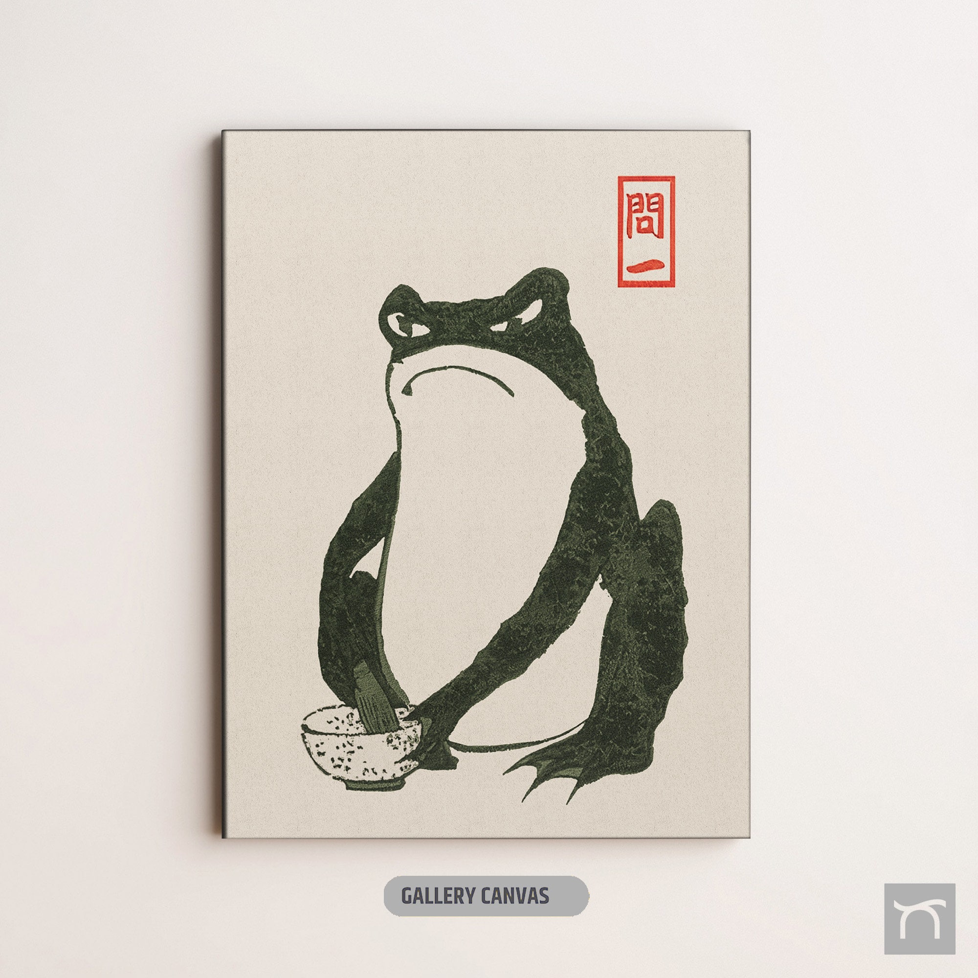 Japanese Matsumoto Hoji Frog, Vintage Woodblock Poster, Ukiyo-e Print ...