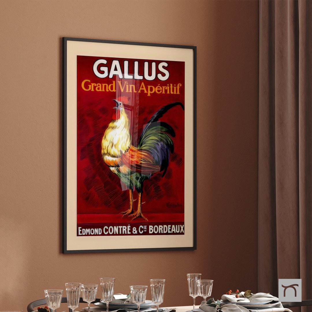 Gallus Grand Vin Aperitif Vintage Food Drink Poster by Leonetto ...