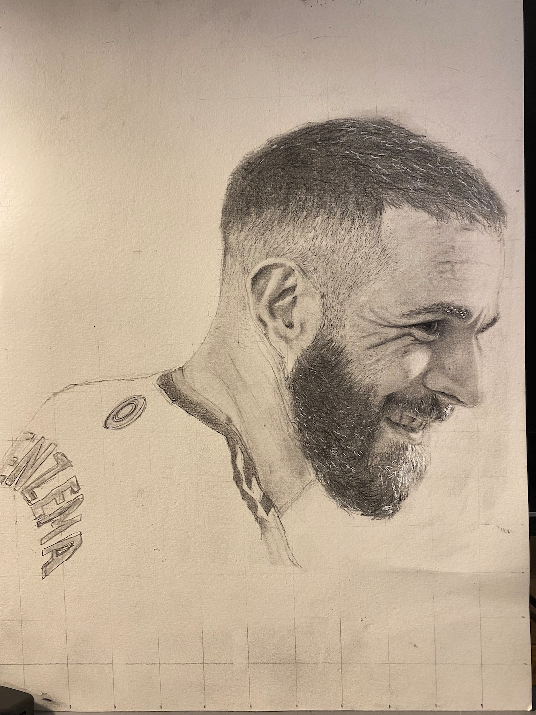 Portrait Karim Benzema Copy - Etsy