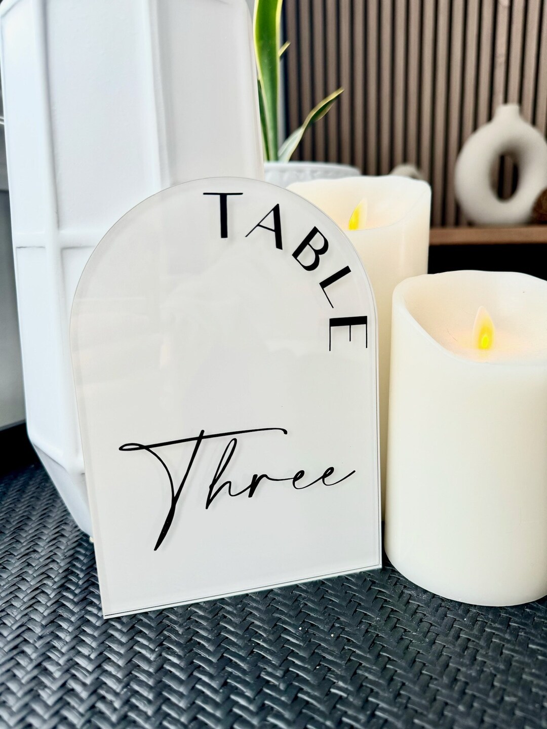 Acrylic Arch Table Numbers | 5x7in Acrylic Table Numbers | Wedding ...