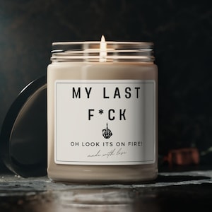Funny Sarcastic Candle, Funny Housewarming Gift, Inappropriate Candle ...