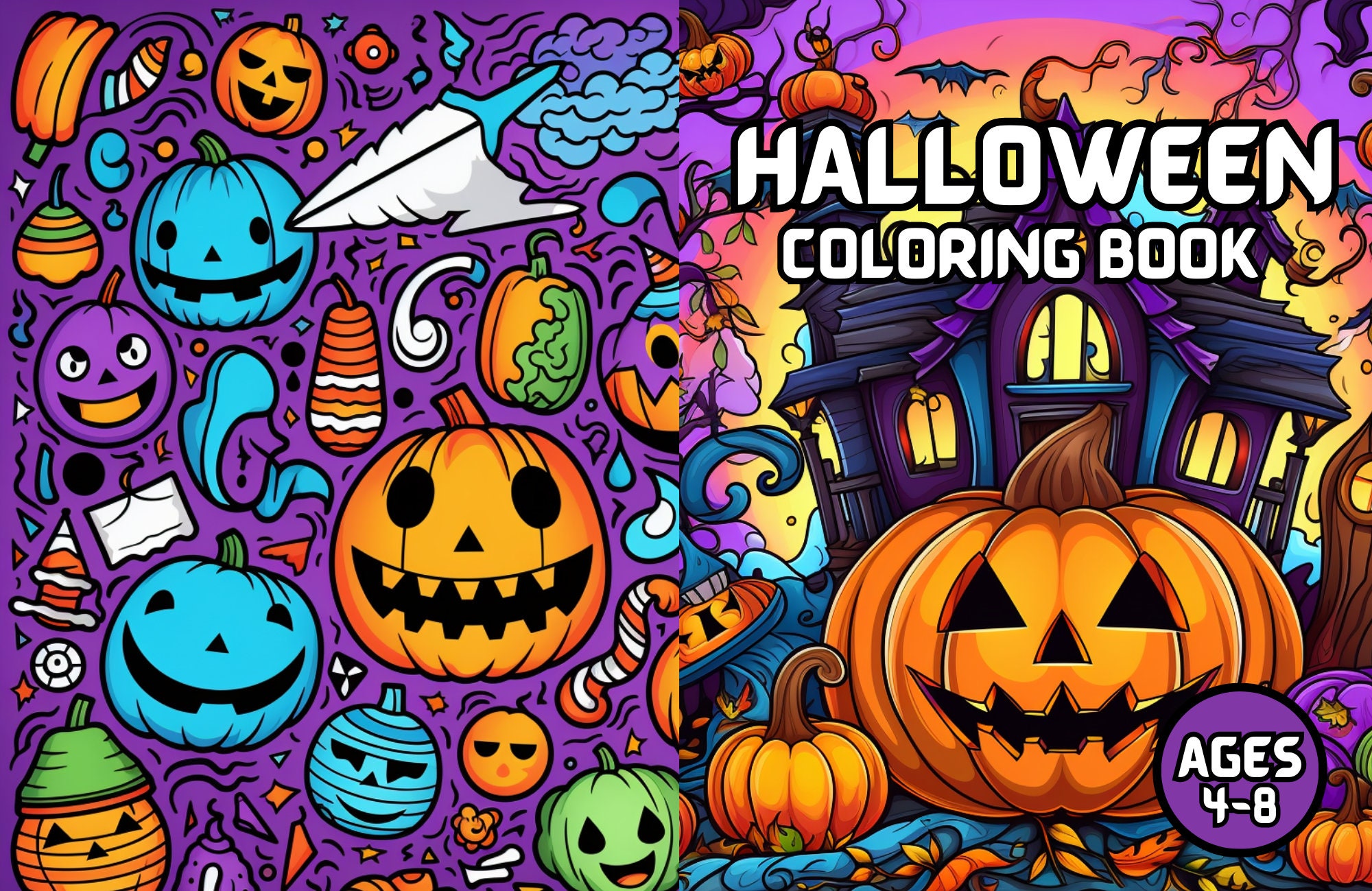 40 Awesome Halloween Coloring Pages For Kids Printable Etsy 40 Awesome Halloween Coloring Pages For Kids Printable Etsy