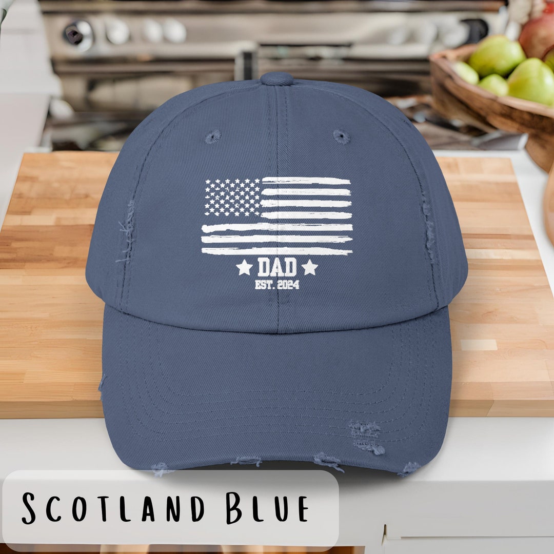 Personalized Dad Hat, Distressed Dad Hat, Custom Dad Gift, Fathers Day ...