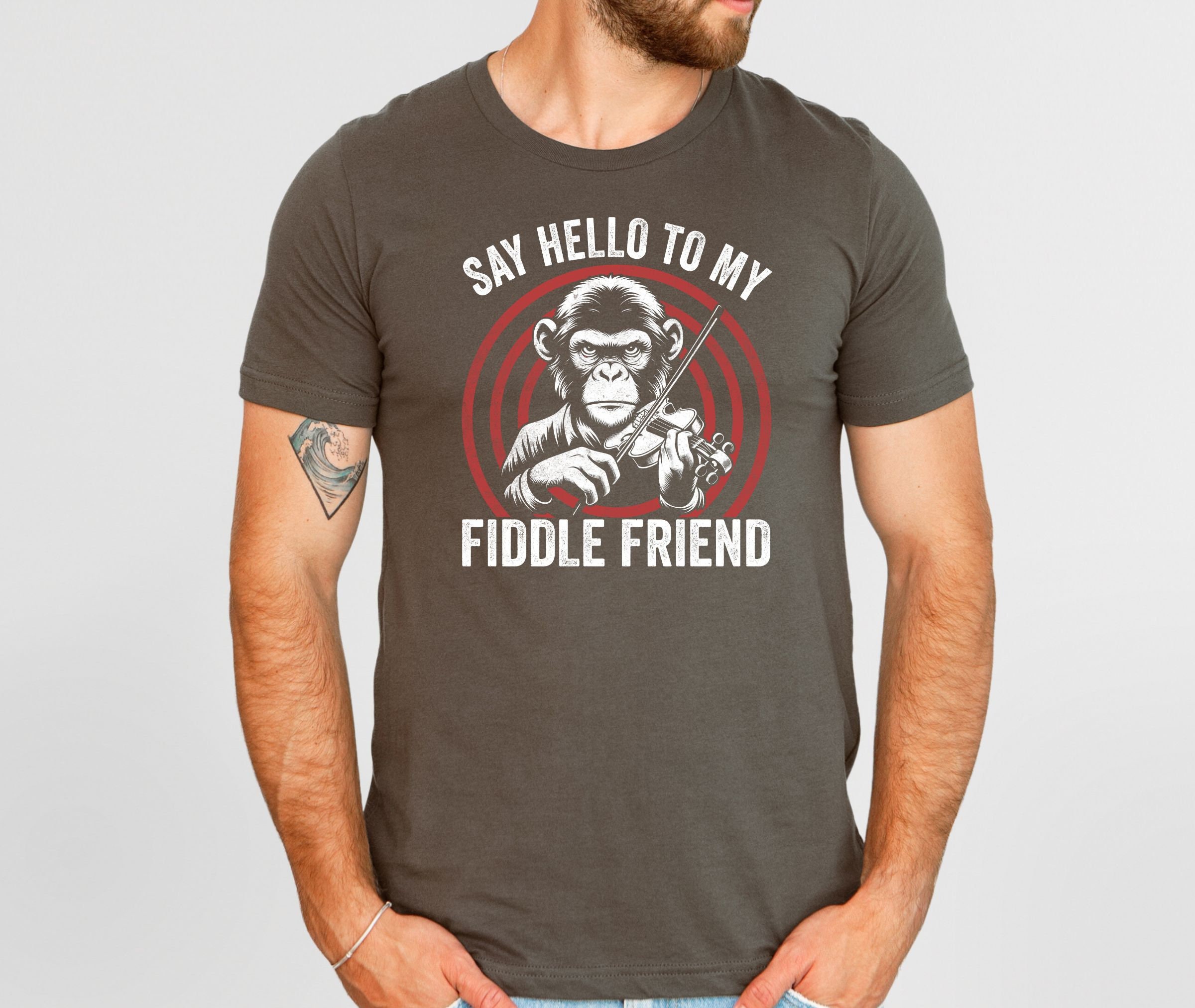 Funny Bluegrass Tshirt, Say Hello to My Fiddle Friend T-shirt, Funny ...