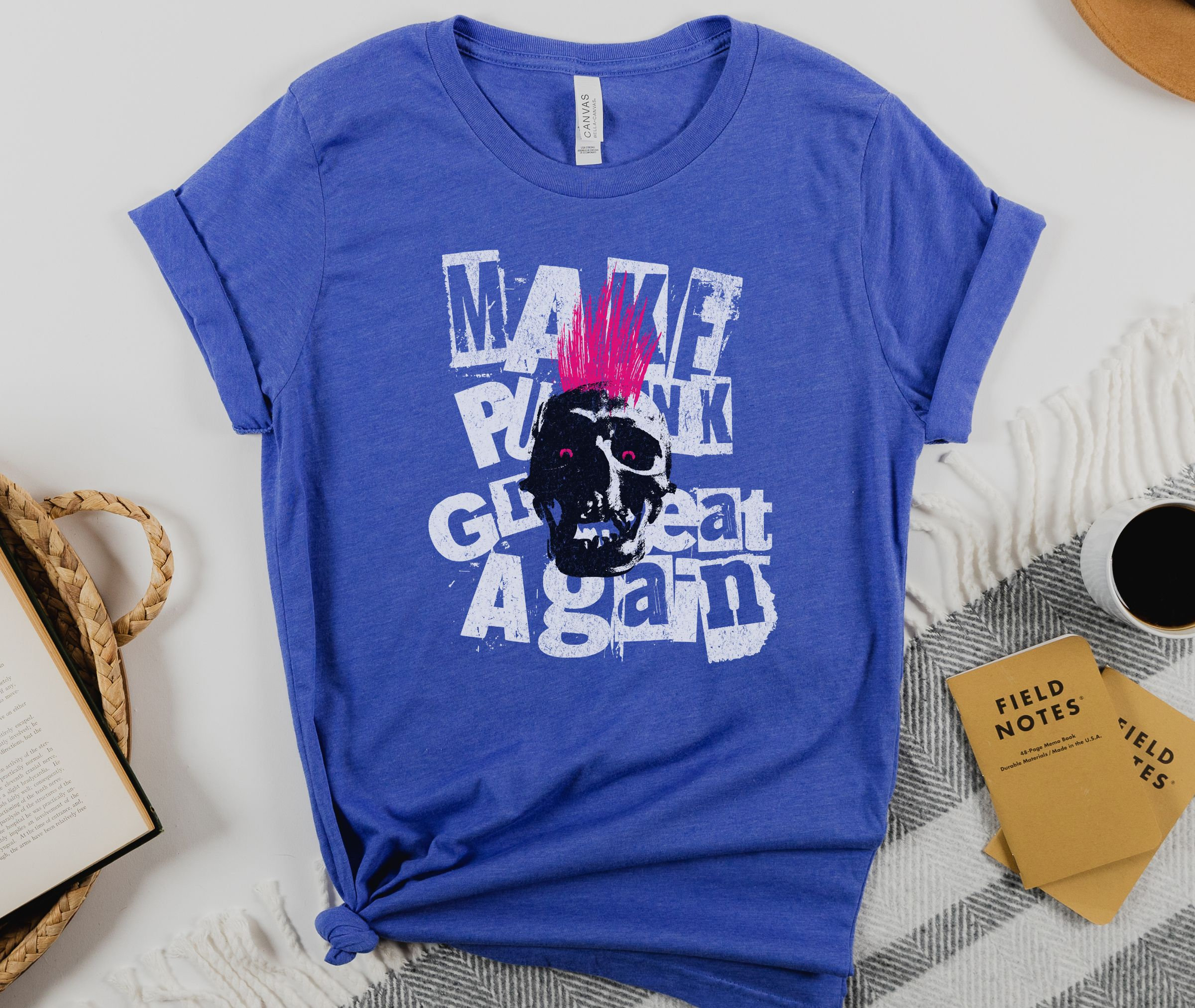 Edgy Punk Rock Graphic Tee for Men and Women Make Punk Great Again ...