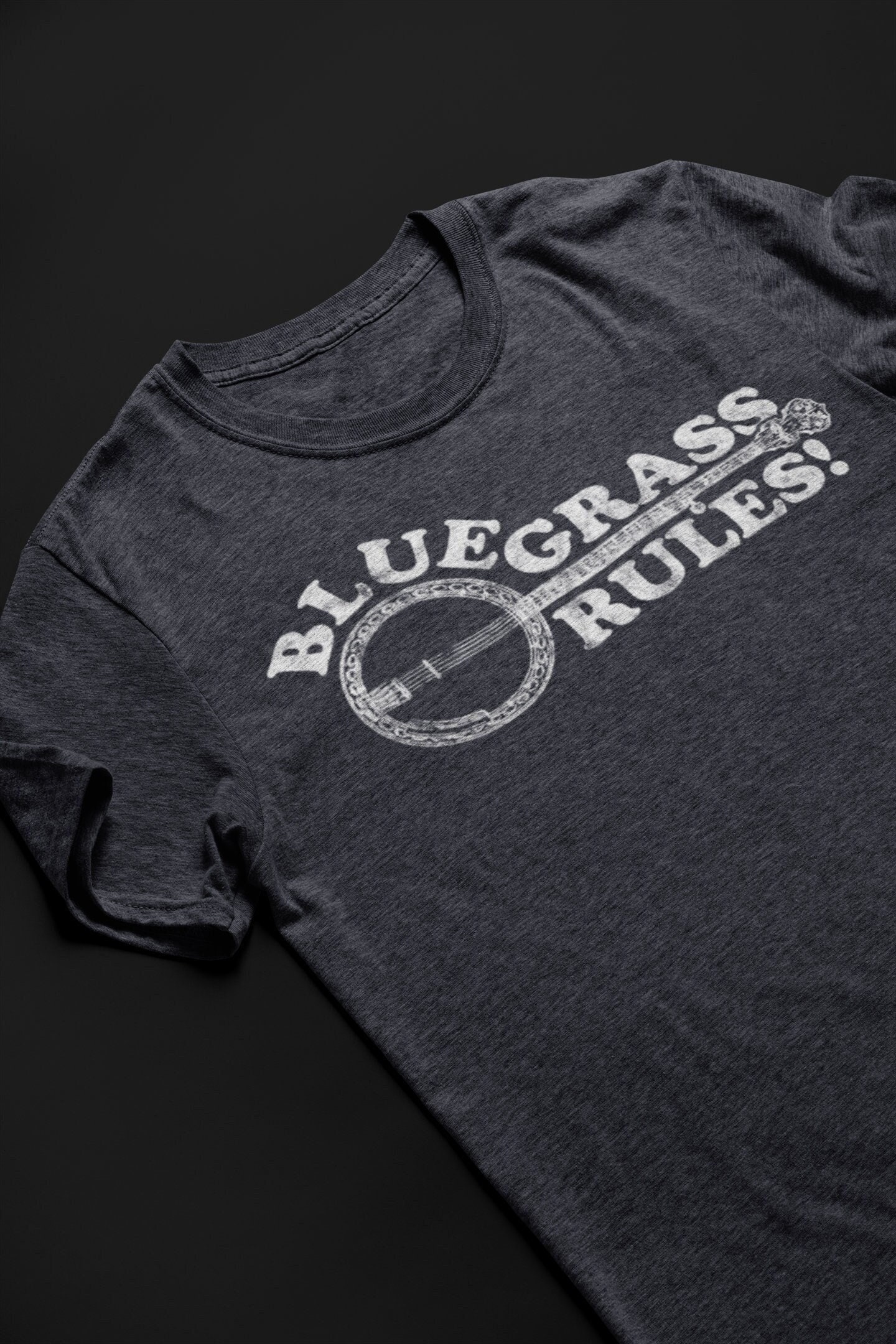 Funny Bluegrass Tshirt, Banjo Player Gift, Bluegrass Rules, Country ...