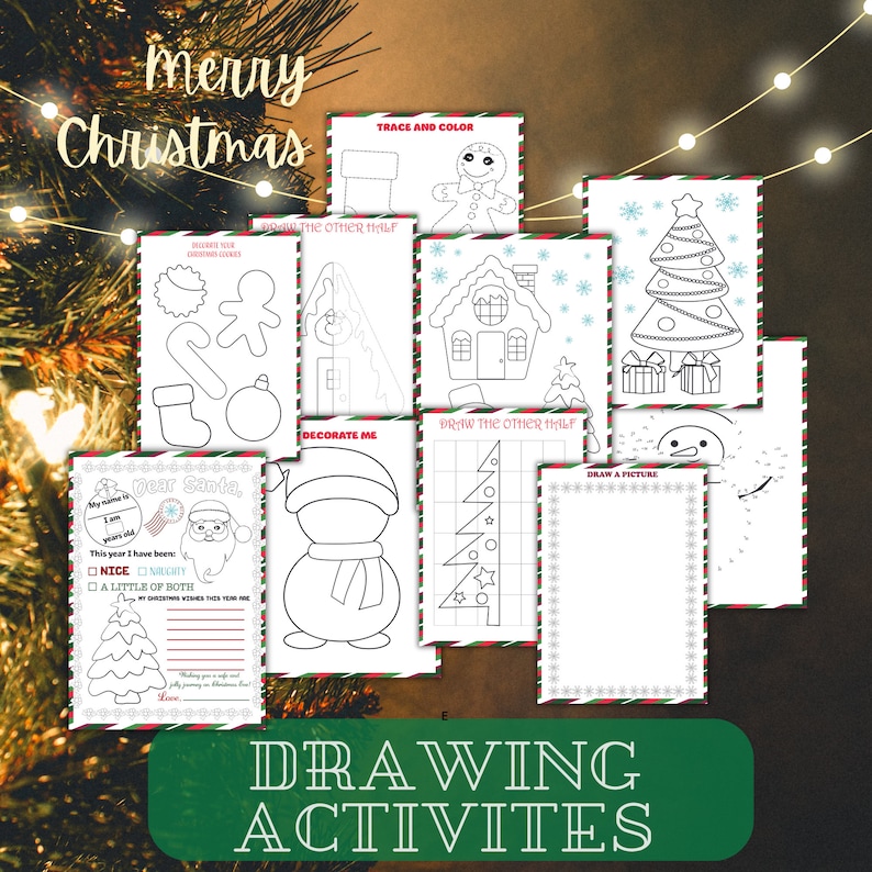 Printable Christmas Activities Sheets, Santa Letter, Coloring Pages ...