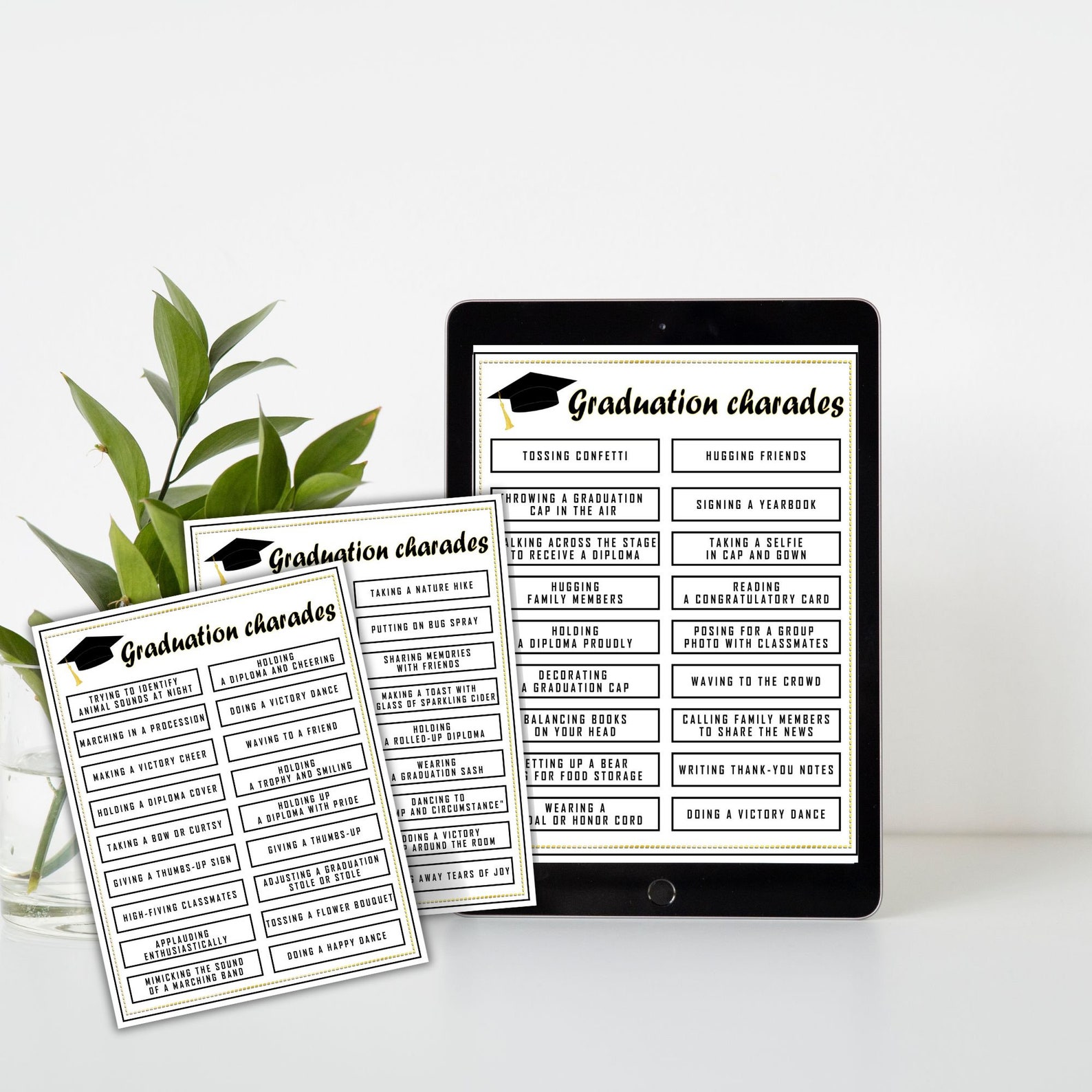 Graduation Charades Game 2024, End of Year Party College School ...