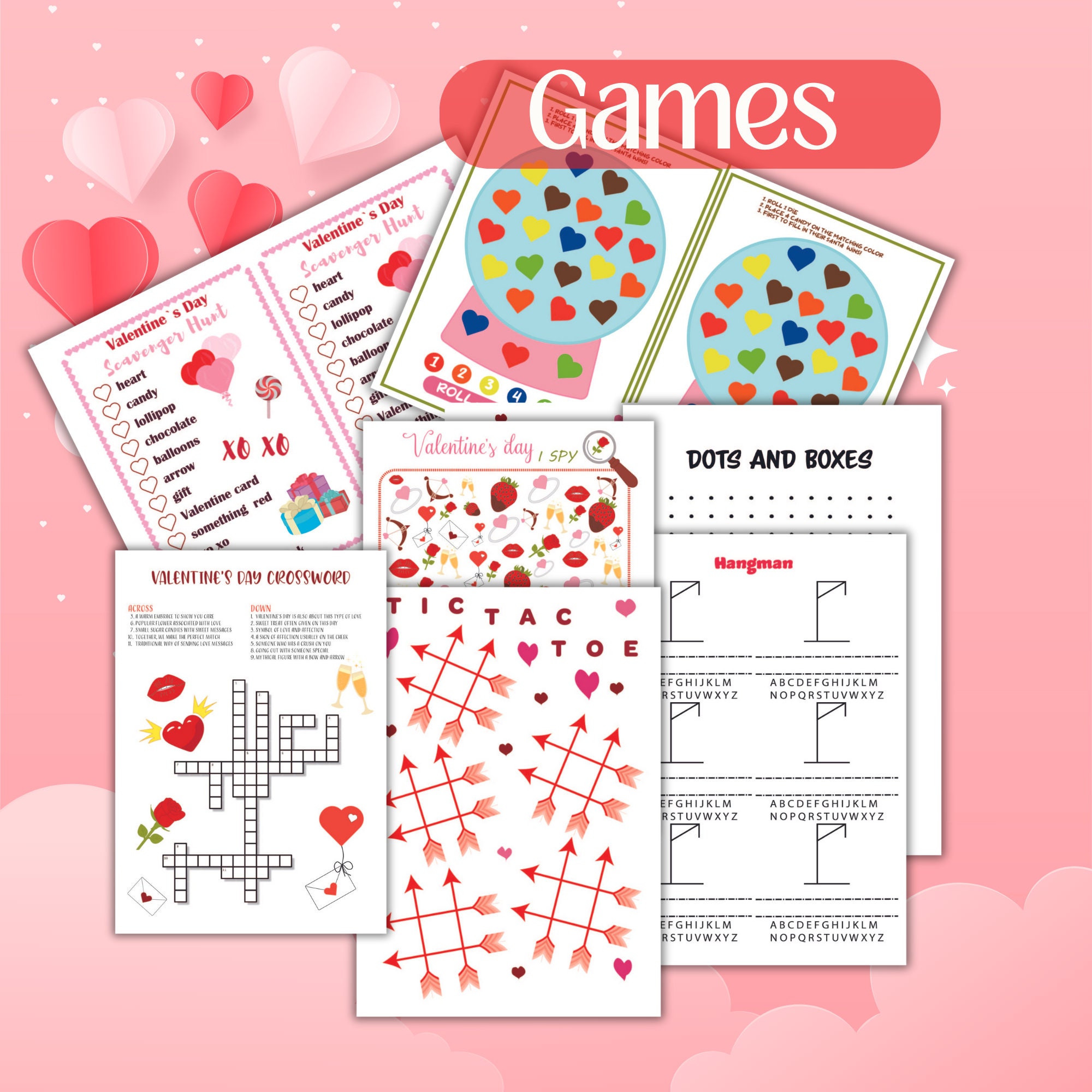 Valentine Day Handprint Keepsake Art, Kids Printable Activity Games ...