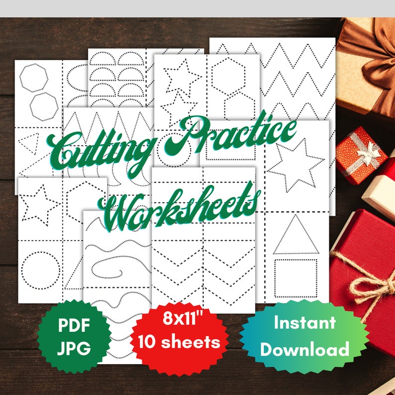 Kids Halloween Cutting and Line Tracing Practice (PDF) - Etsy