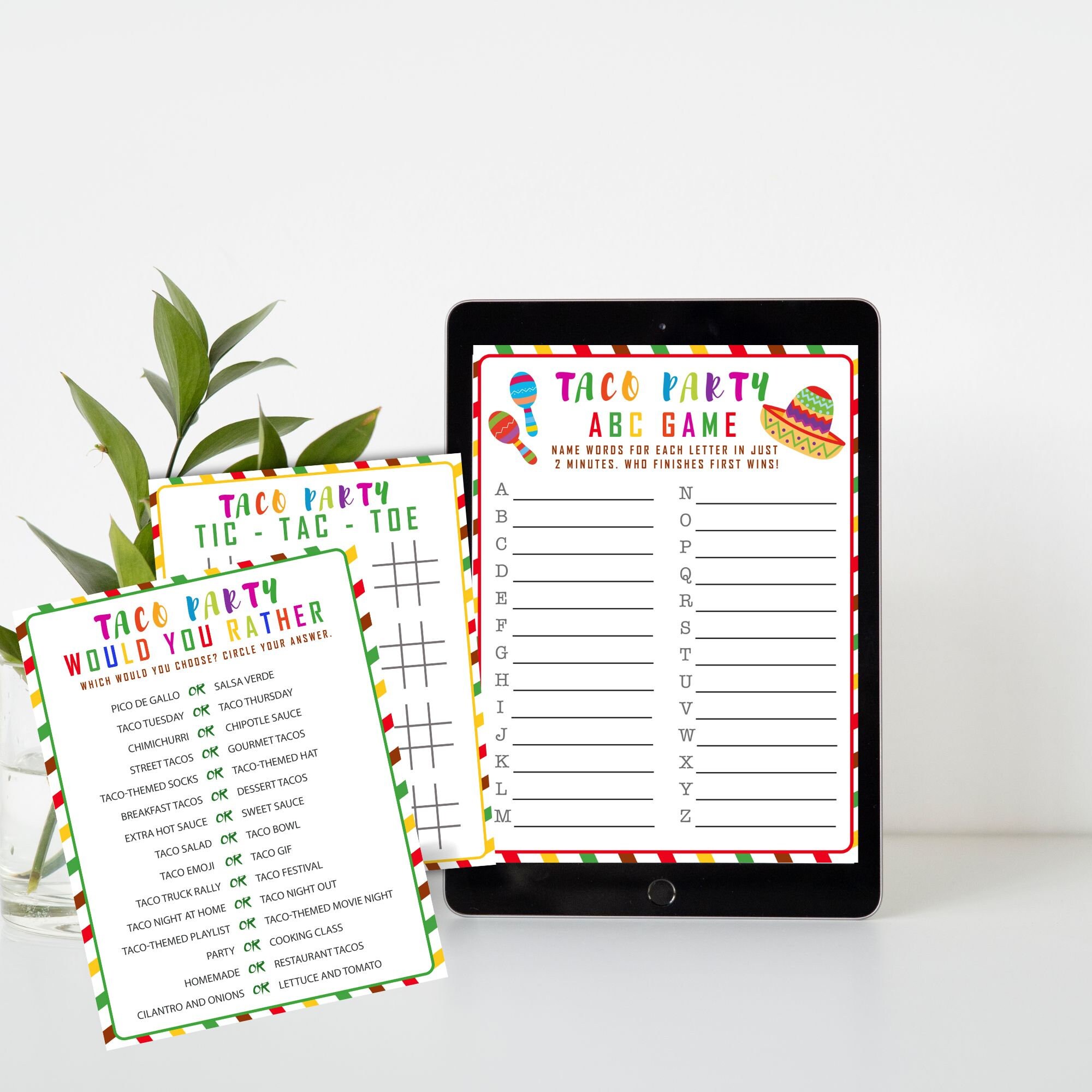 Cinco De Mayo Taco Tuesday Game Bundle Mexican Fiesta Activities for ...