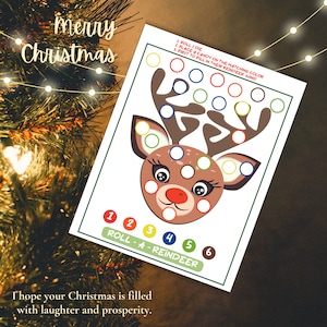 Roll A Santa Kids Game, Letter Santa Christmas Dice Game, Tree Family ...