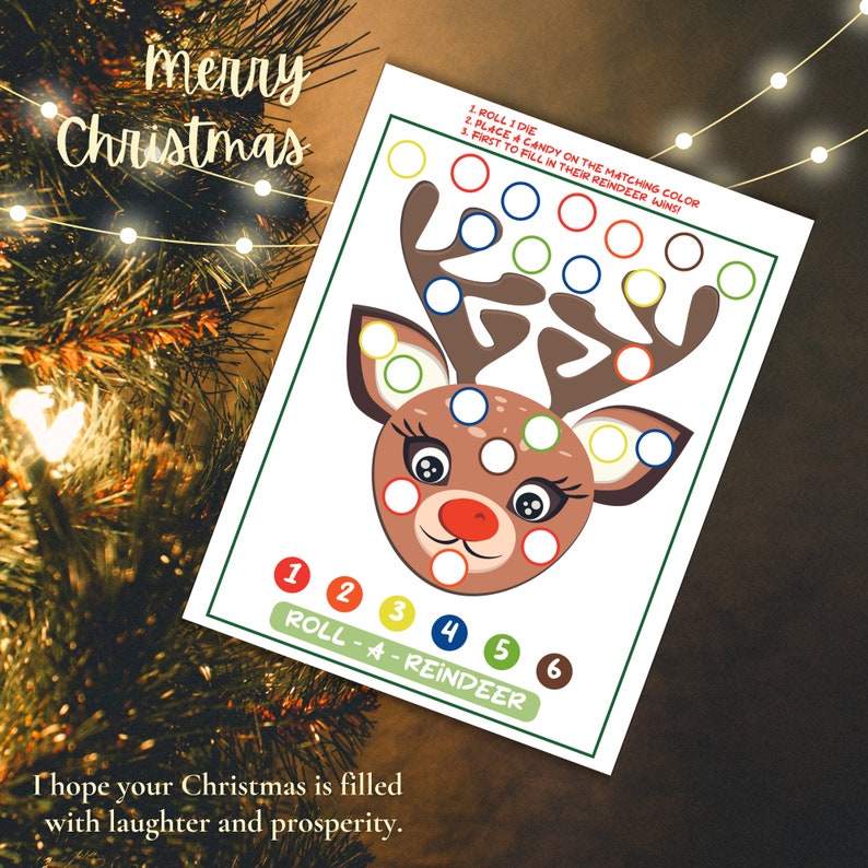 Roll A Santa Kids Game, Letter Santa Christmas Dice Game, Tree Family ...