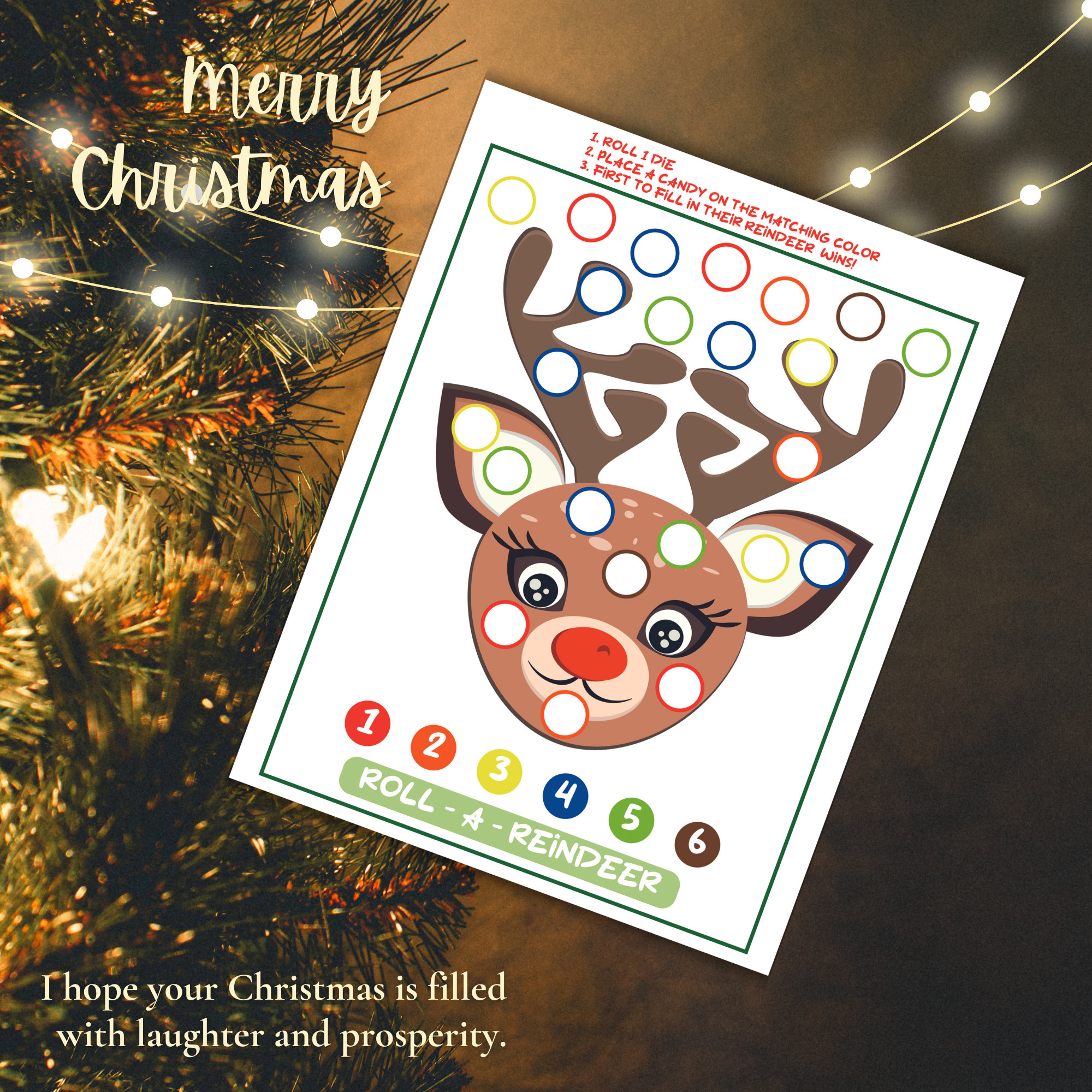 Roll A Santa Kids Game, Letter Santa Christmas Dice Game, Tree Family ...