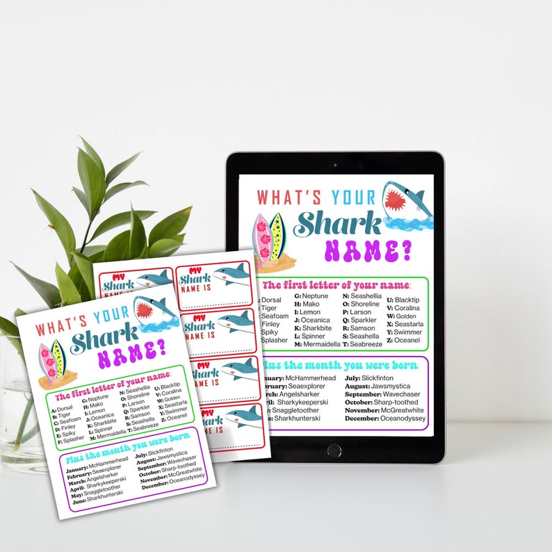 Shark Week Games Great White Shark Kids Adult Classroom Activities Jaws ...