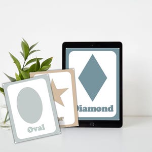 2D Shapes Posters Set for the Classroom Flashcards Kindergarten Decor ...