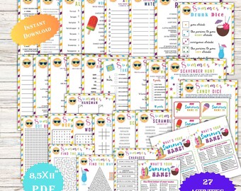 Summer Charades Game Classroom Activities Beach Activities for Kids ...