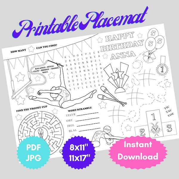 Gymnastics Party Favors - Etsy