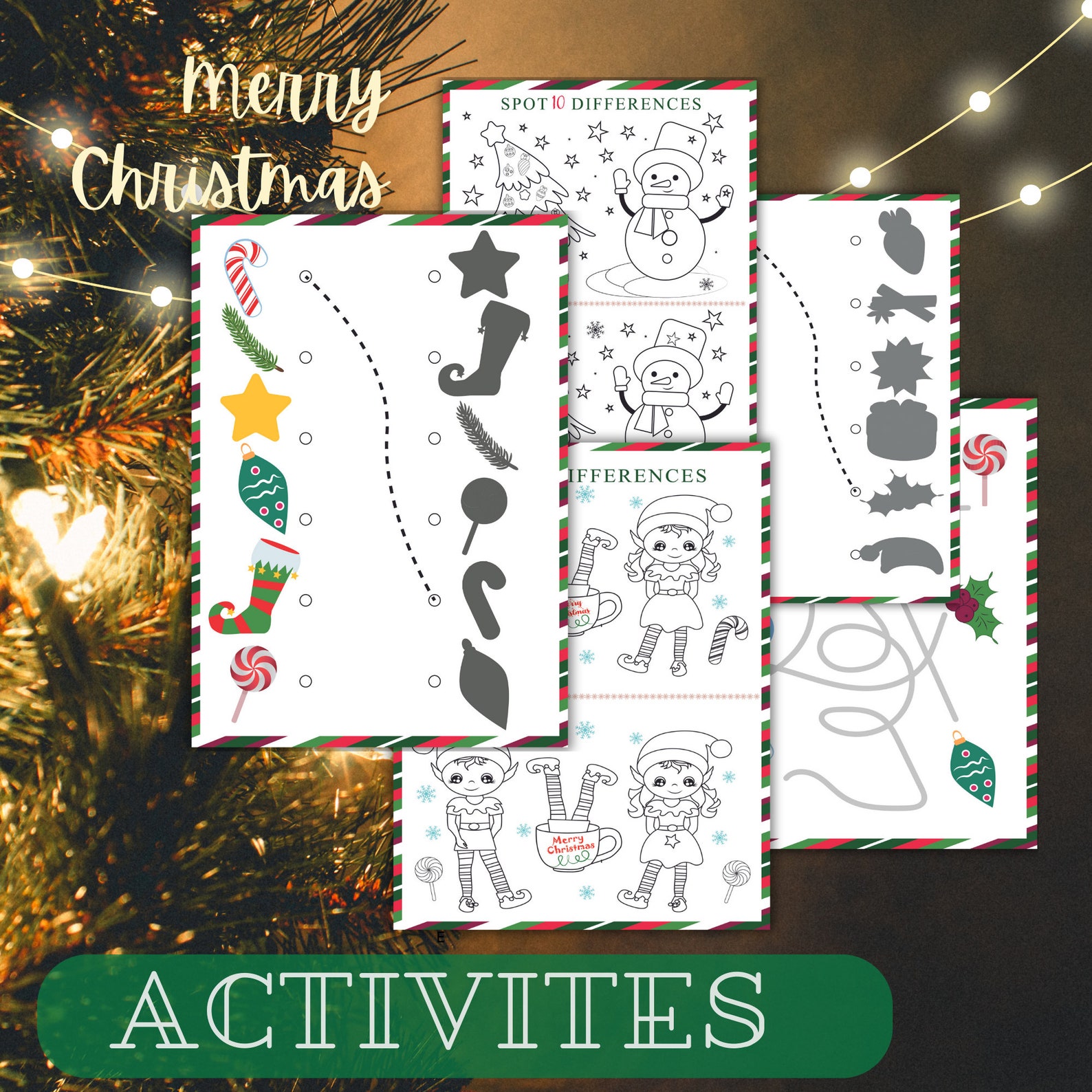 Printable Christmas Activities Sheets, Santa Letter, Coloring Pages ...