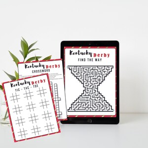 Kentucky Derby Game Bundle Horse Trivia Activities for Kids Teens Adult ...