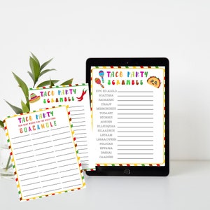 Cinco De Mayo Taco Tuesday Game Bundle Mexican Fiesta Activities for ...