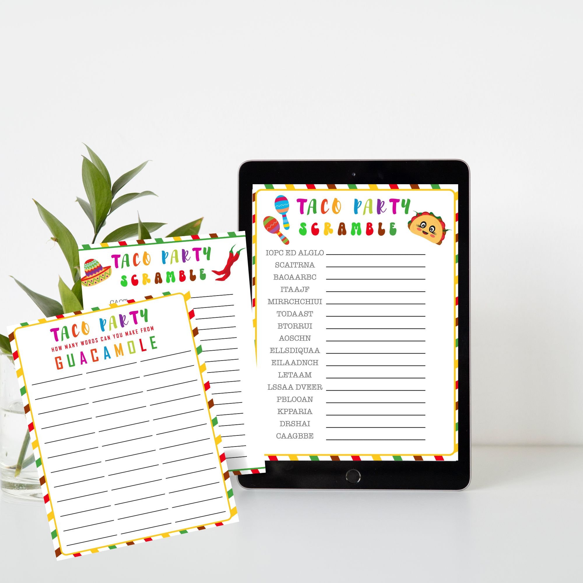 Cinco De Mayo Taco Tuesday Game Bundle Mexican Fiesta Activities for ...