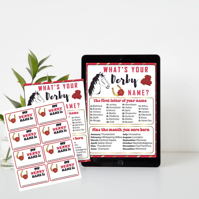 Kentucky Derby Game Bundle Horse Trivia Activities for Kids Teens Adult ...